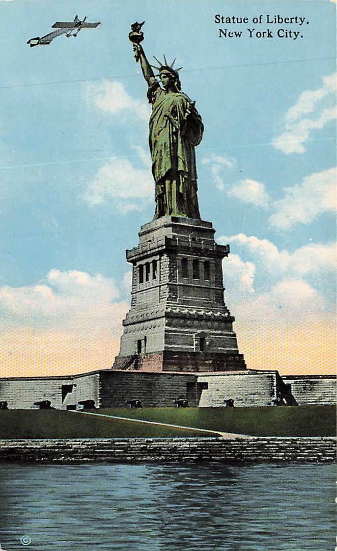 Statue Of Liberty Airplane New York NYC VTG P92 | United States - New ...
