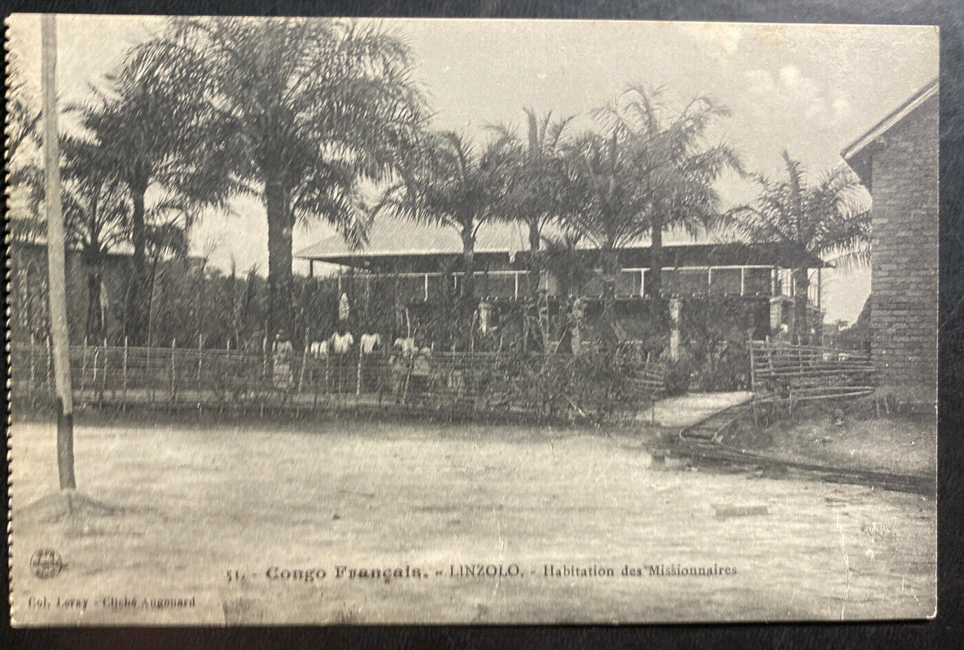 Mint French Congo Real Picture Postcard RPPC Linzolo Missionaries ...