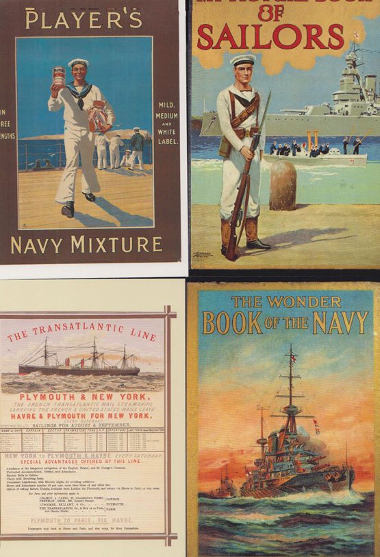Sailor Book Navy Wonder Players Mixture Plymouth Boat 4x Advertising ...