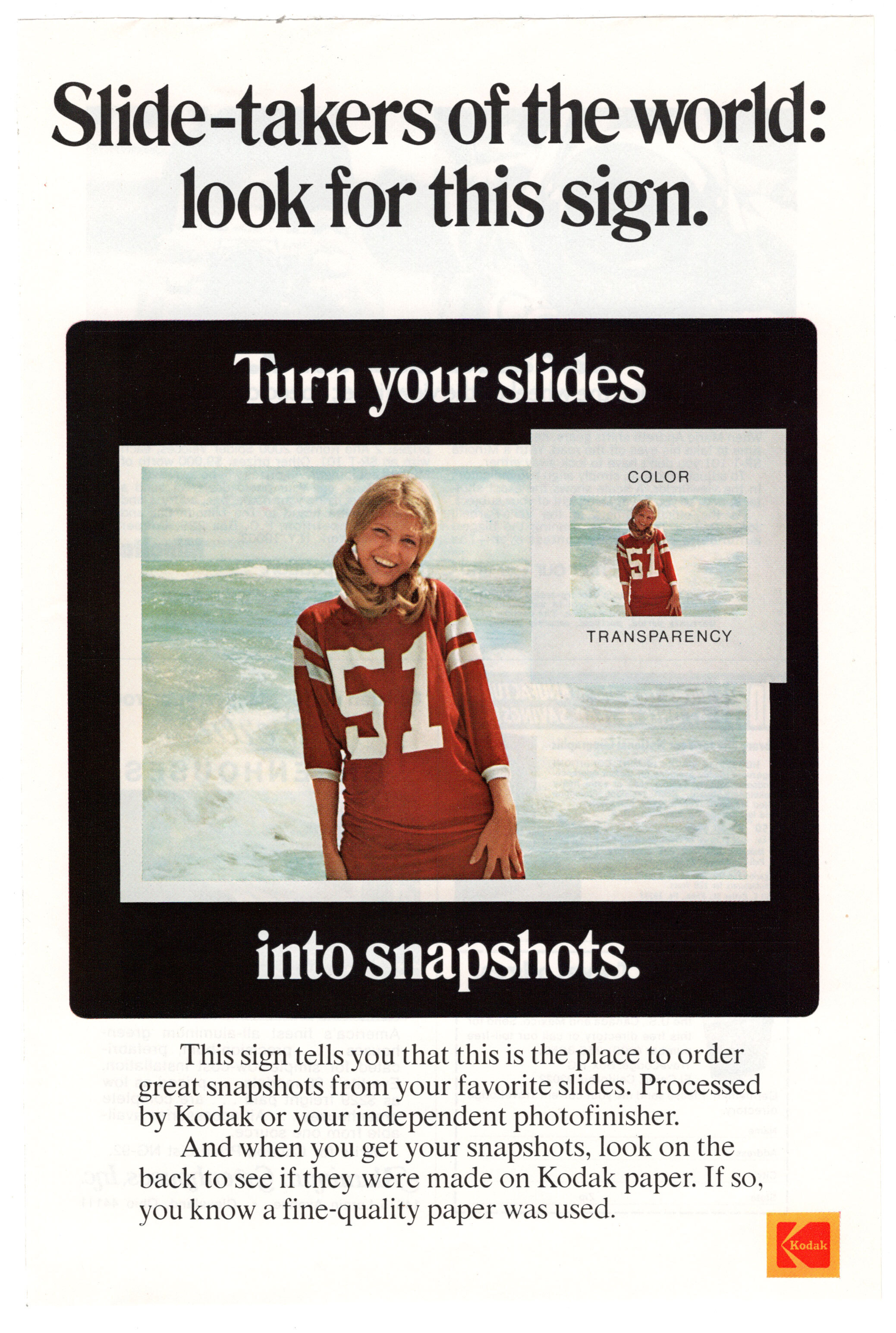 Kodak - 1970's Vintage Ad (Creating Prints from Slides) | Ephemera ...