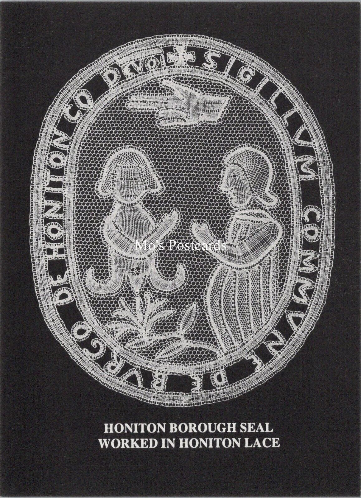 Devon Postcard - Allhallows Museum, Honiton Lace Worked By Pat Perryman ...