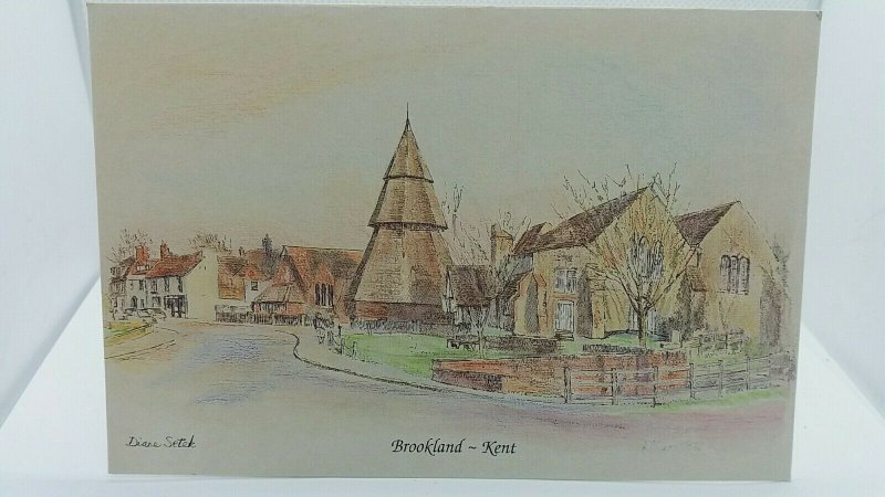 Picture Postcard of Brookland Kent By Artist Diane Setek | Europe ...
