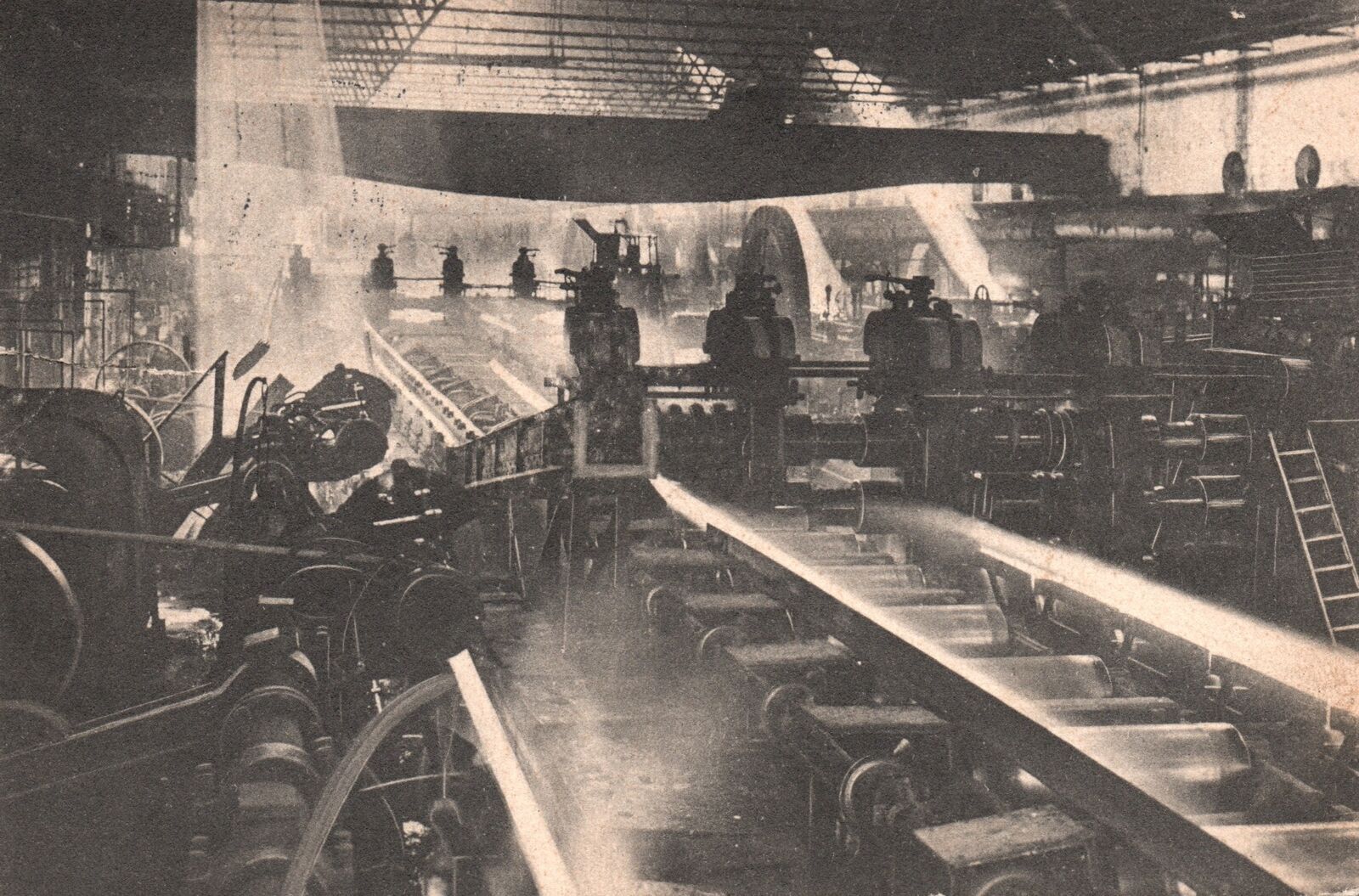 Vintage Postcard 1912 Interior Factory Production Building Making Steel ...