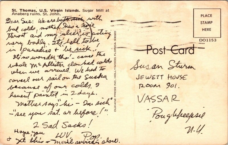 St Thomas US Virgin Islands Sugar Mill Anaberg St John Ruins UNP VNG ...