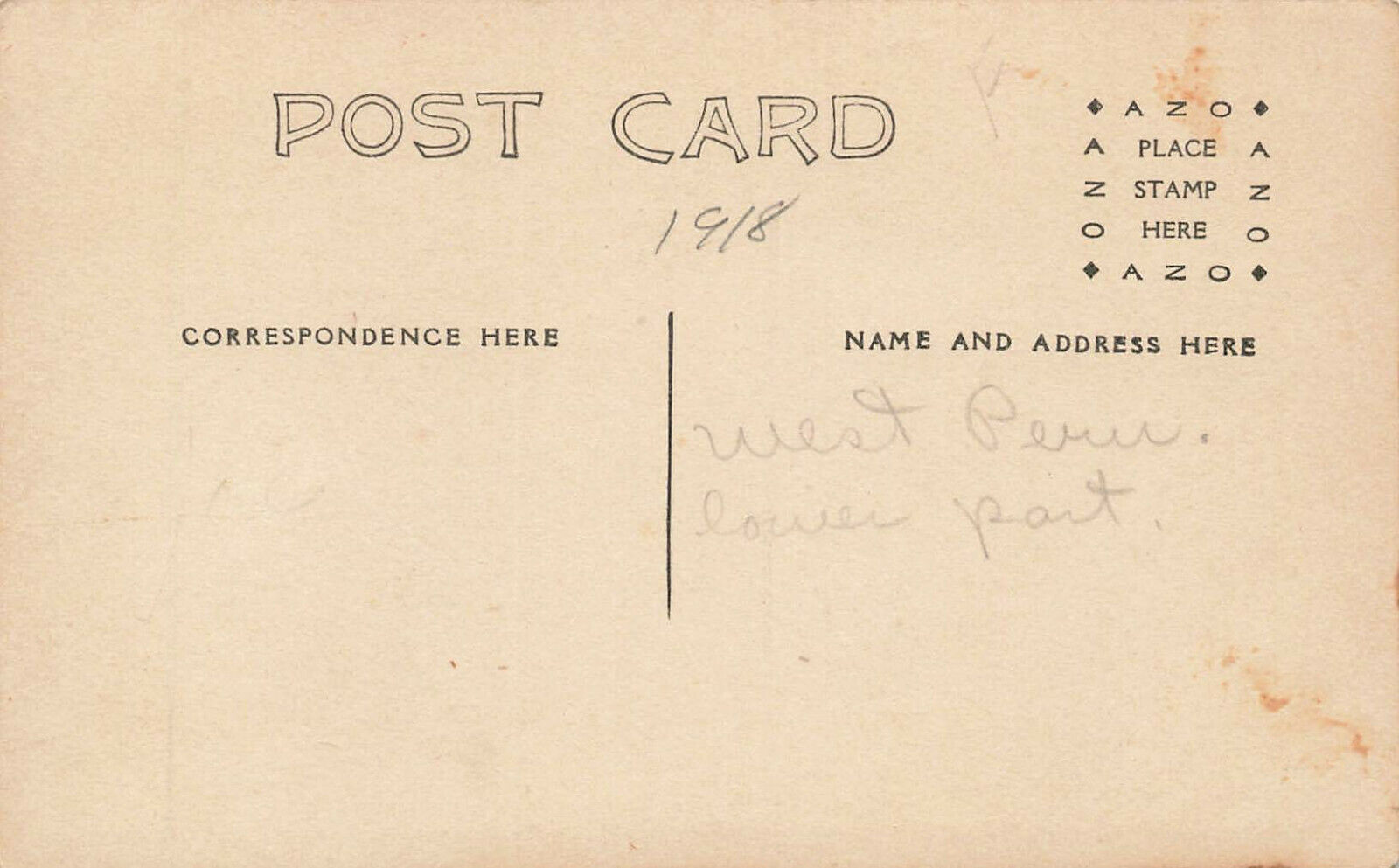 Lower Part of West Peru ME View Houses Hill Area Real Photo Postcard ...