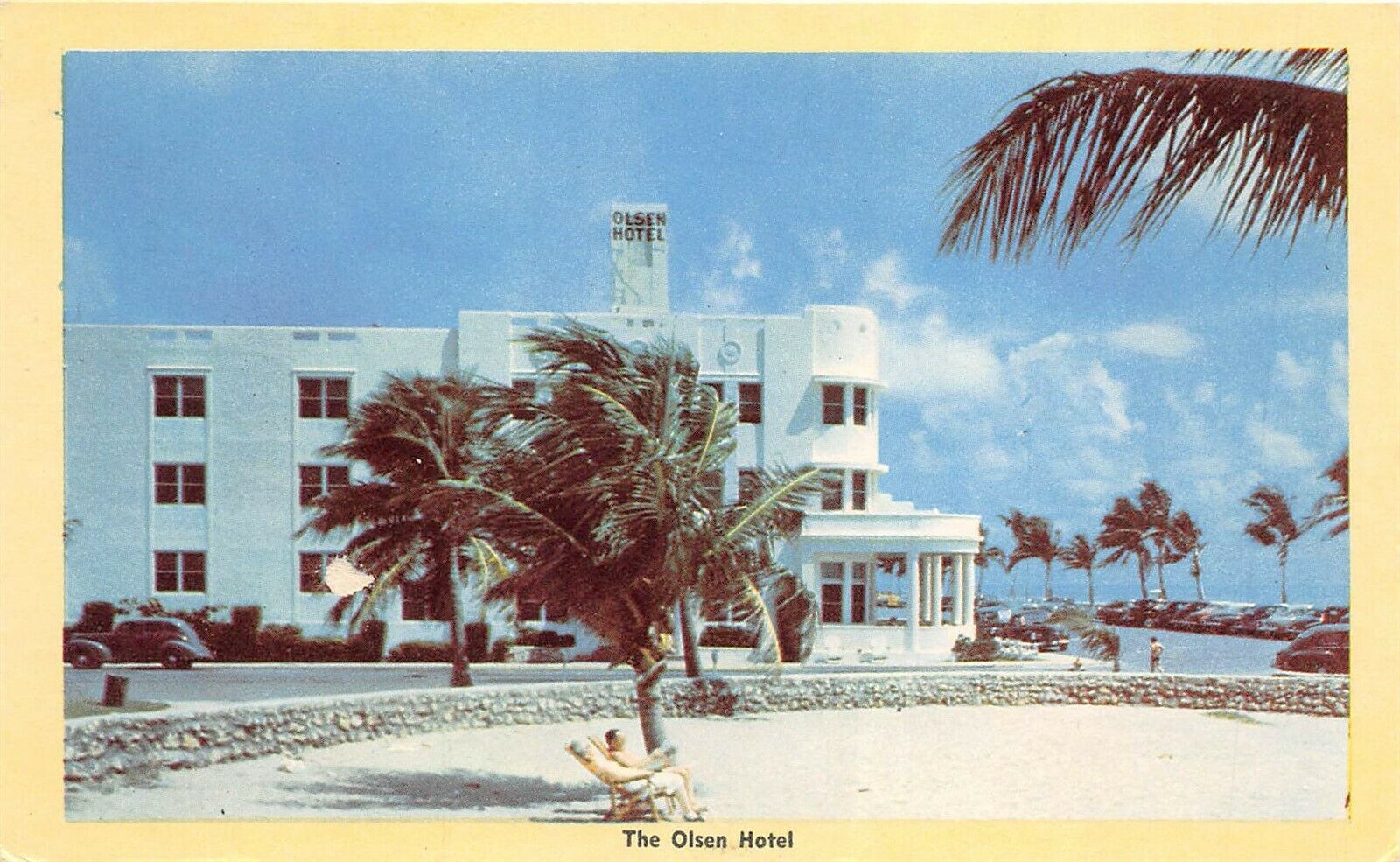 Miami Beach Florida 1950-60s Postcard The Olsen Hotel | United States ...