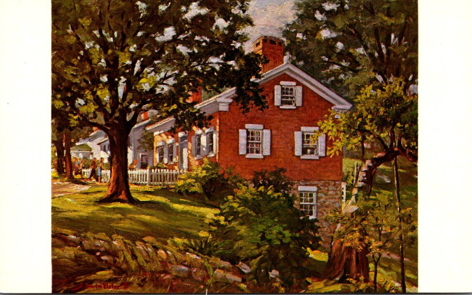 Ohio Milan Birthplace Of Thomas Alva Edison Painting By J Erwin Porter ...