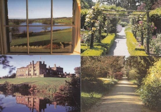 Ripley Castle The Weeping Cross Aerial Birds Eye Sheep 4x Postcard s ...