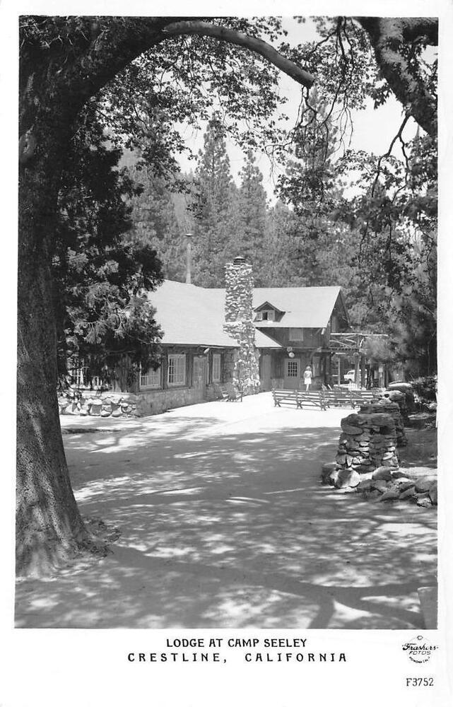 RPPC Lodge At Camp Seeley CRESTLINE, CA Frashers c1940s Vintage ...