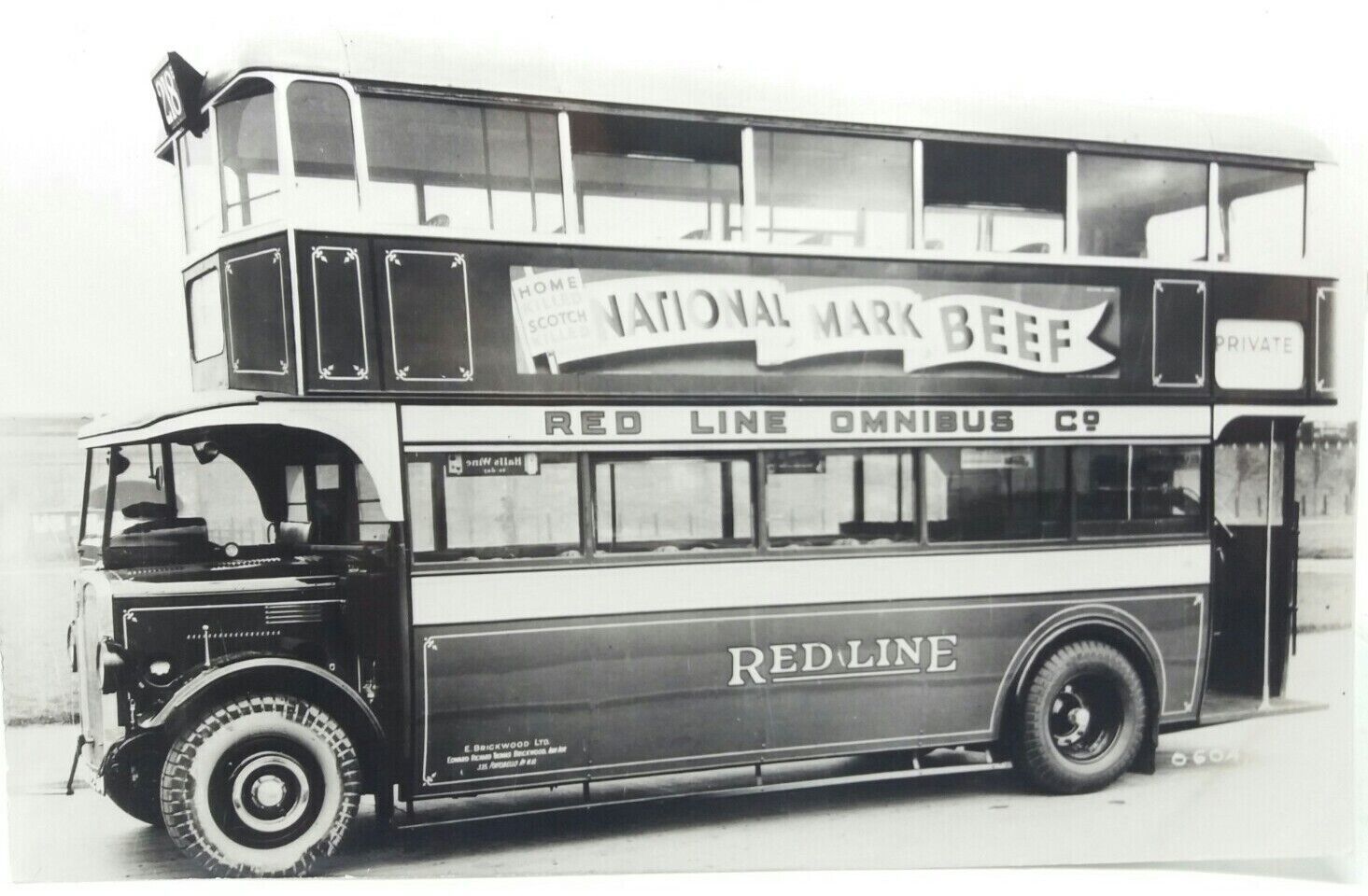 Original Vintage Bus Coach Photo Red Line OmniBus Co Pirate London Bus ...
