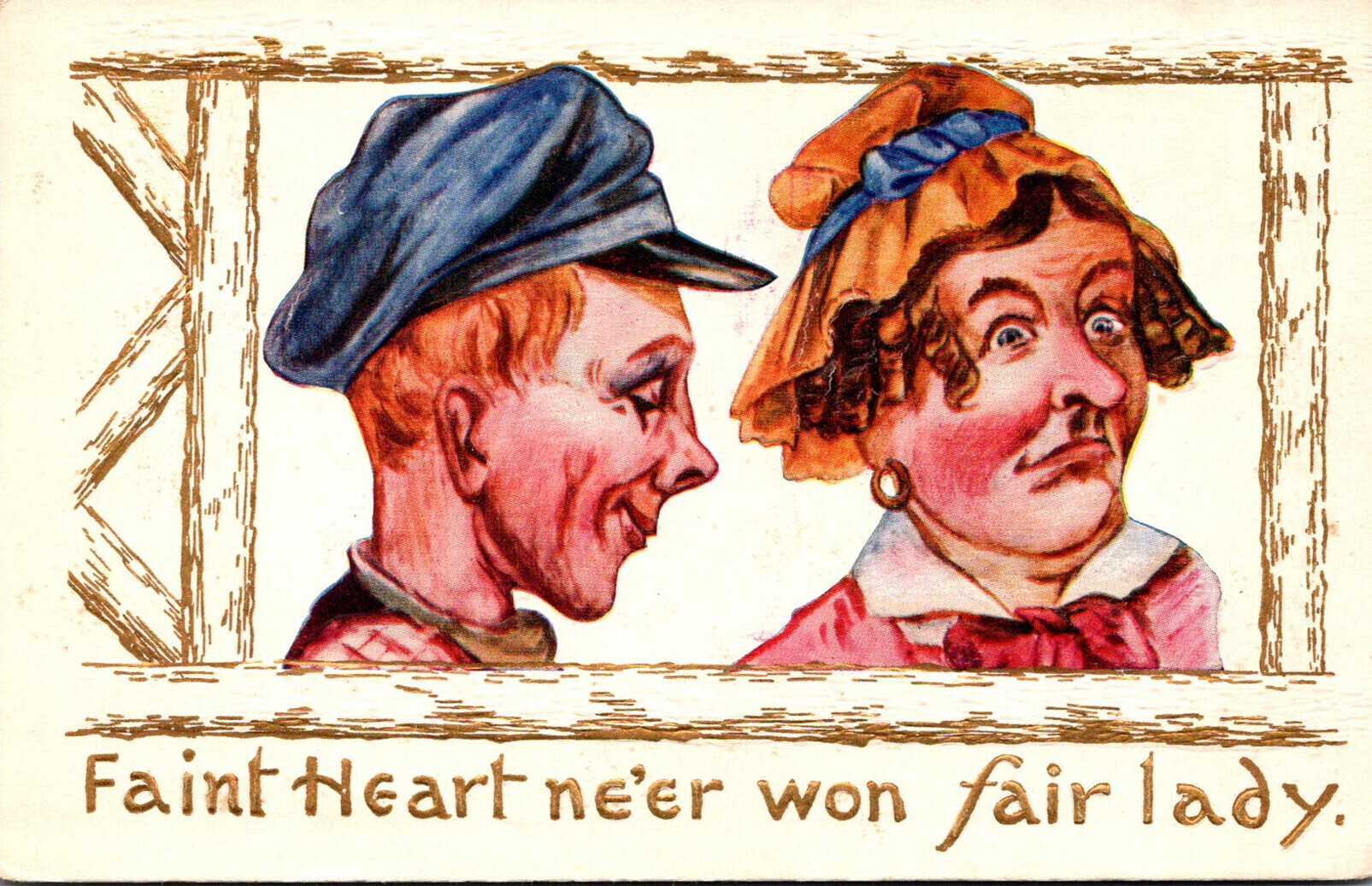 Humour Romantic Couple Faint Heart Ne'er Won Fair Lady | Topics ...