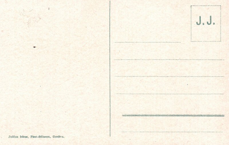 Vintage Postcard 1920's La Place Du Molard a Geneve Geneva Switzerland ...