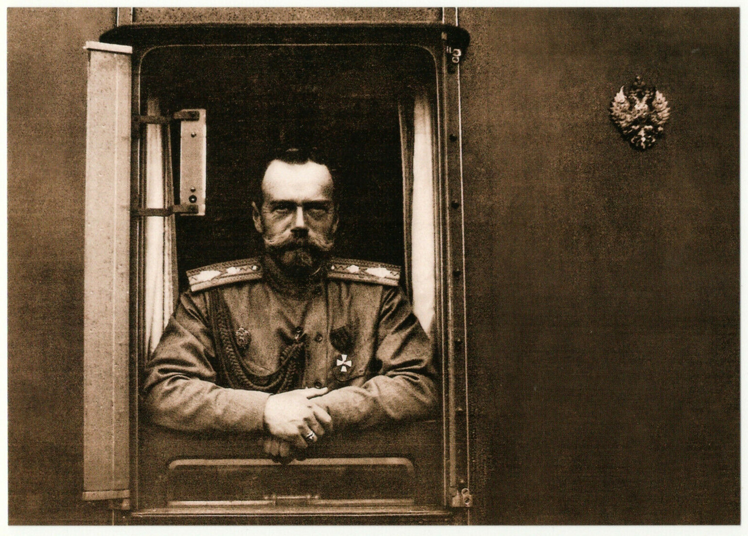 Emperor Nicholas II in the royal train 1917 Russian Romanov Royalty ...