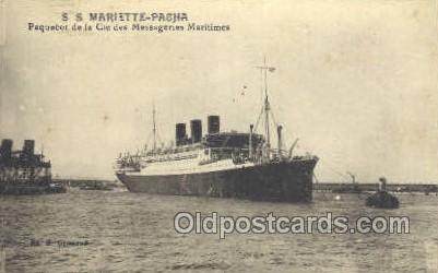 SS Mariette Pacha Ship 1930 postal used 1930 | Topics - Other, Postcard ...