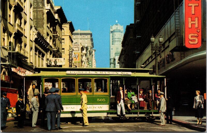Cable Car Turntable San Francisco California CA Selithco True Color ...