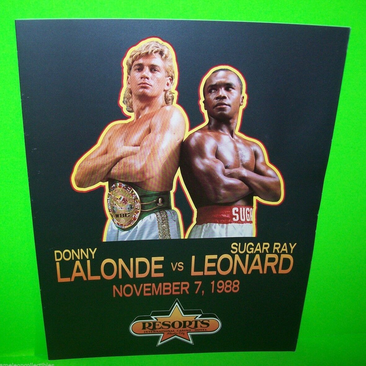 Sugar Ray Leonard VS Donny LaLonde 1988 Atlantic City ORIGINAL Boxing ...