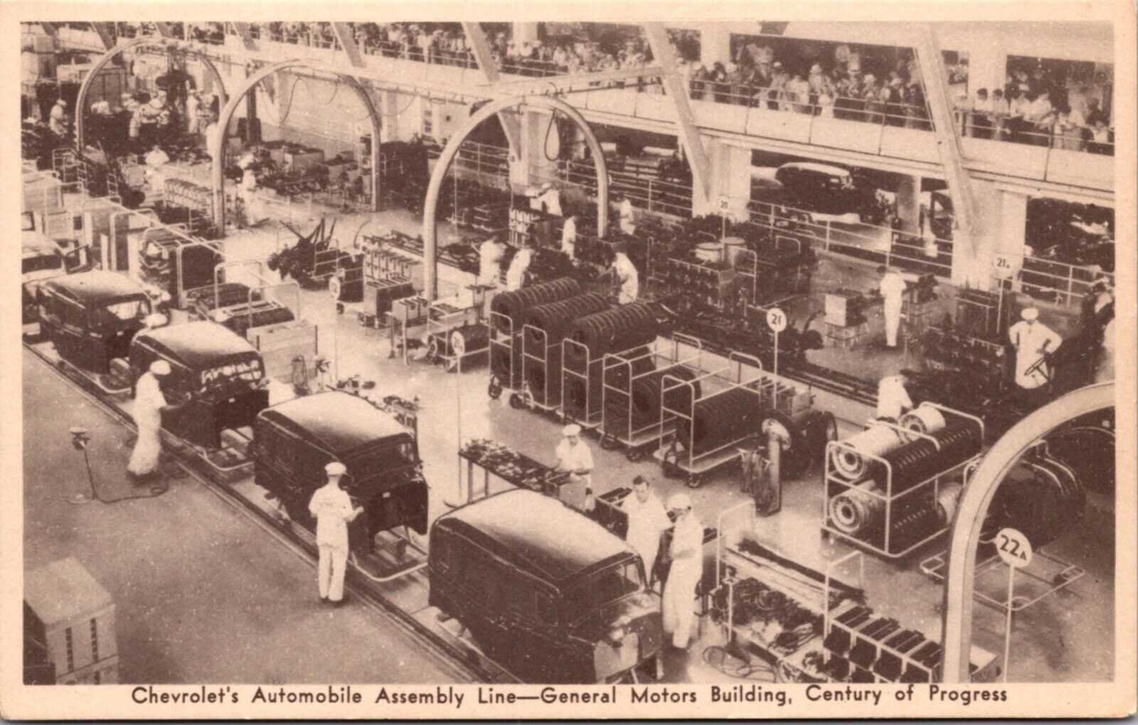Chevy Automobile Assembly Line Century of Progress Chicago Illinois ...
