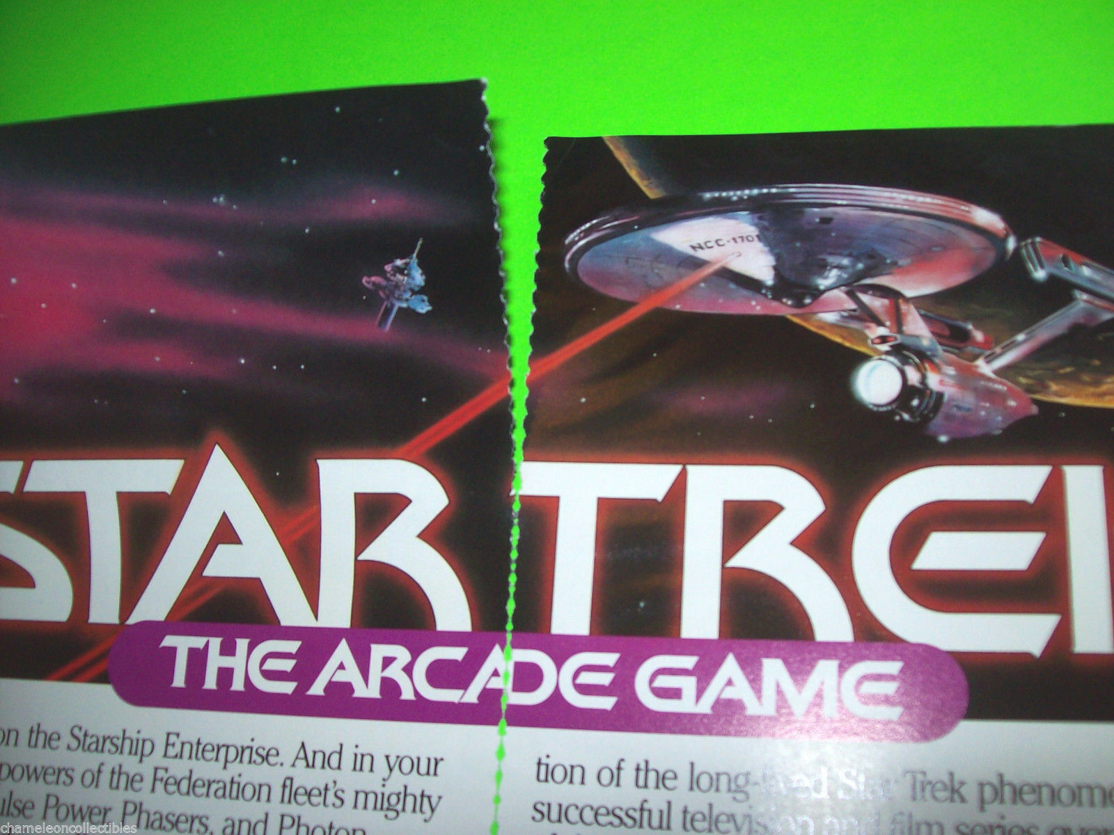 STAR TREK 1983 ORIGINAL VIDEO ARCADE GAME FLYER AS IS Vintage Promo Artwork | Ephemera - Other ...