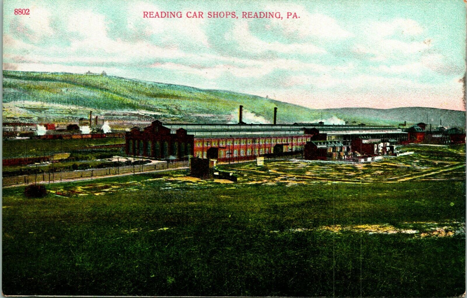 Vtg Postcard 1910s Reading PA - reading Railroad Car Shops Unused ...
