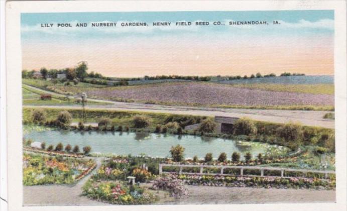 Iowa Shenandoah Lily Pool and Gardens Henry Field Seed Company 1937 ...