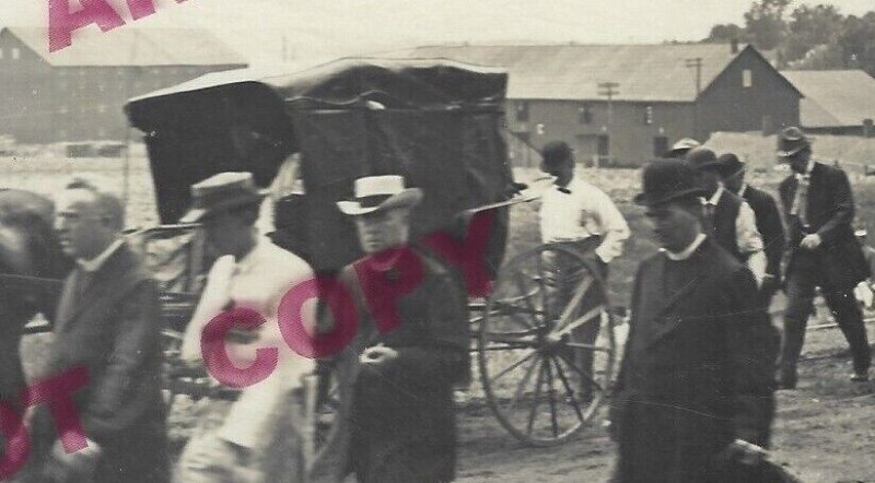 Fort Madison IOWA RPPC 1910 HANGING PRISON John Junkin RIDE TO GALLOWS ...