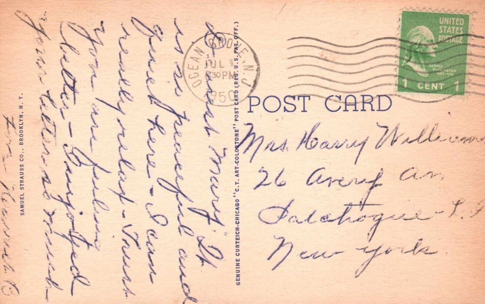 Postcard NJ Ocean Grove Auditorium Largest Organ 1950 Linen Vintage PC ...