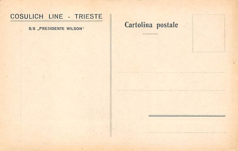 SS Presidente Wilson Cosulich Line Ship Unused | Topics - Other ...