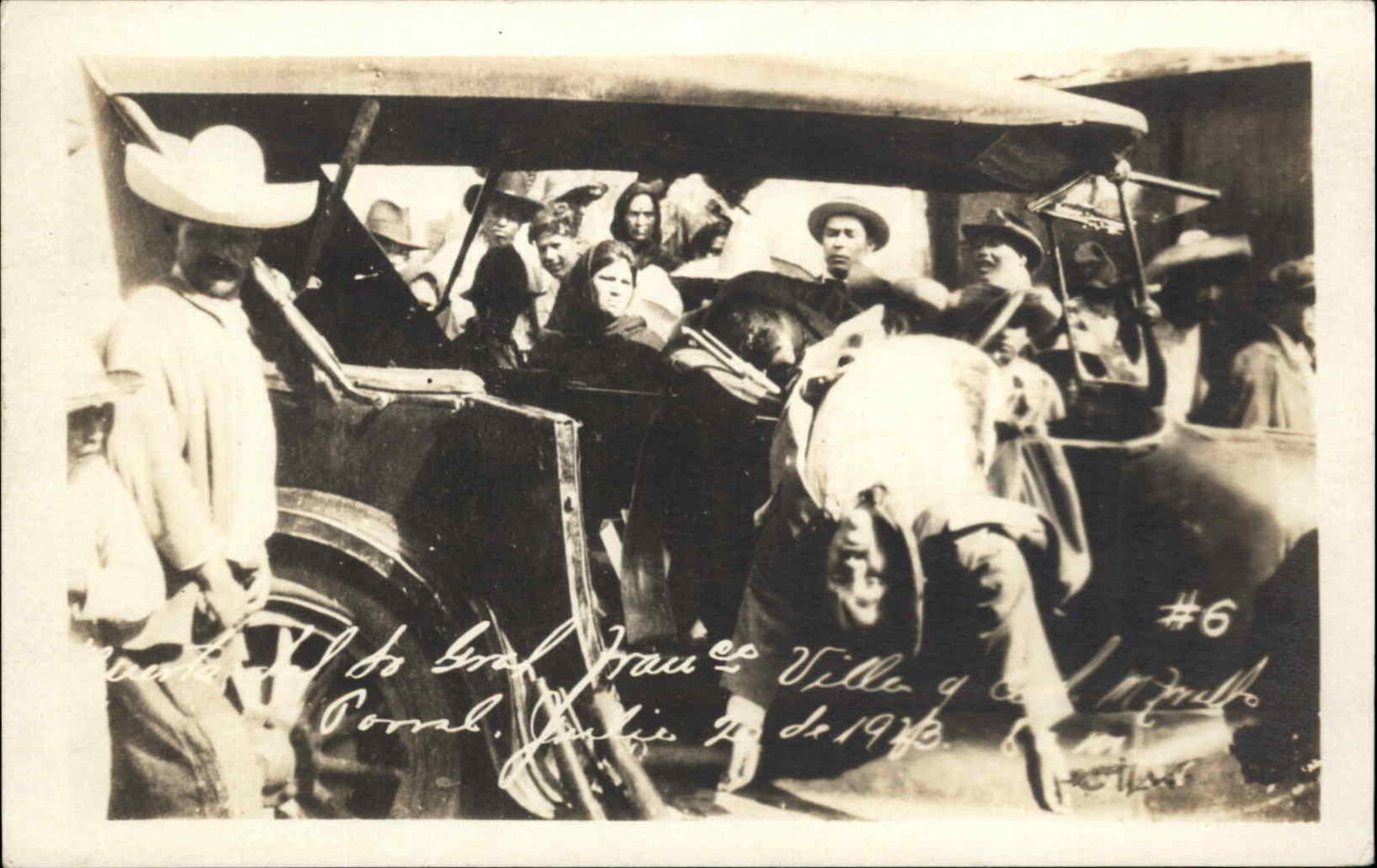 Death of Pancho Villa Mexican Revolution MaCabre Car c1923 Real Photo ...