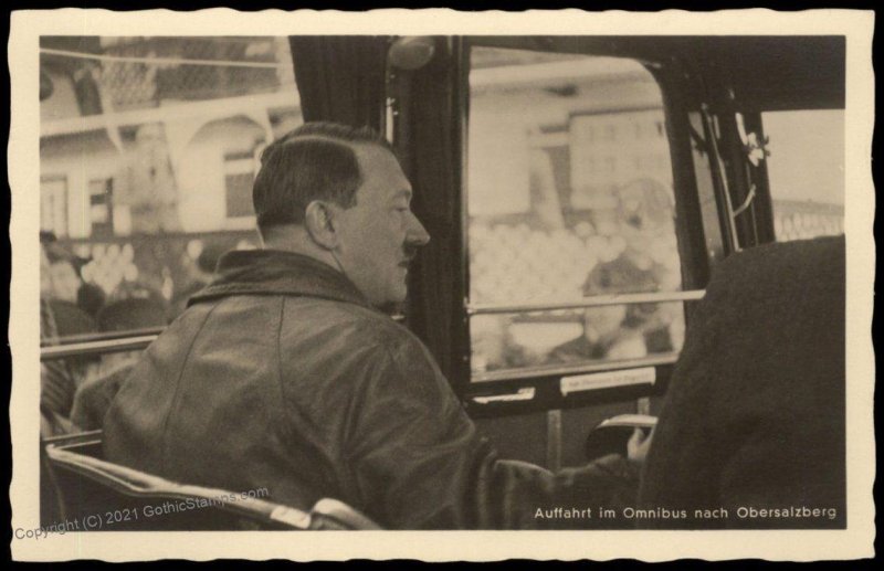 3rd Reich Germany Hitler In Bus to Obersalzburg House Hoffmann Nr740 ...