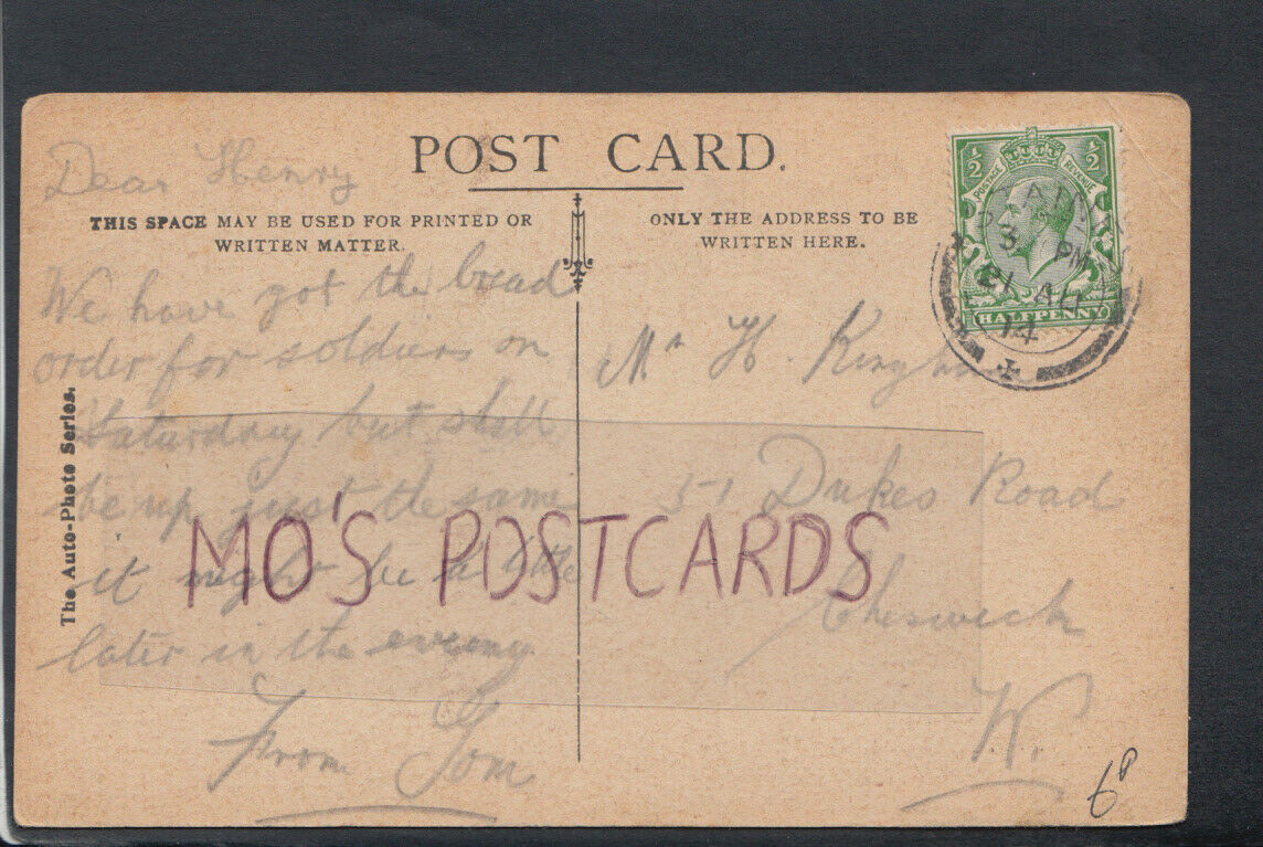 Family History Postcard - Kingham - 51 Dukes Road, Chiswick, London ...