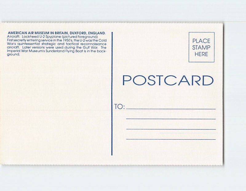 Postcard Lockheed U-2 Spyplane, American Air Museum In Britain, Duxford ...