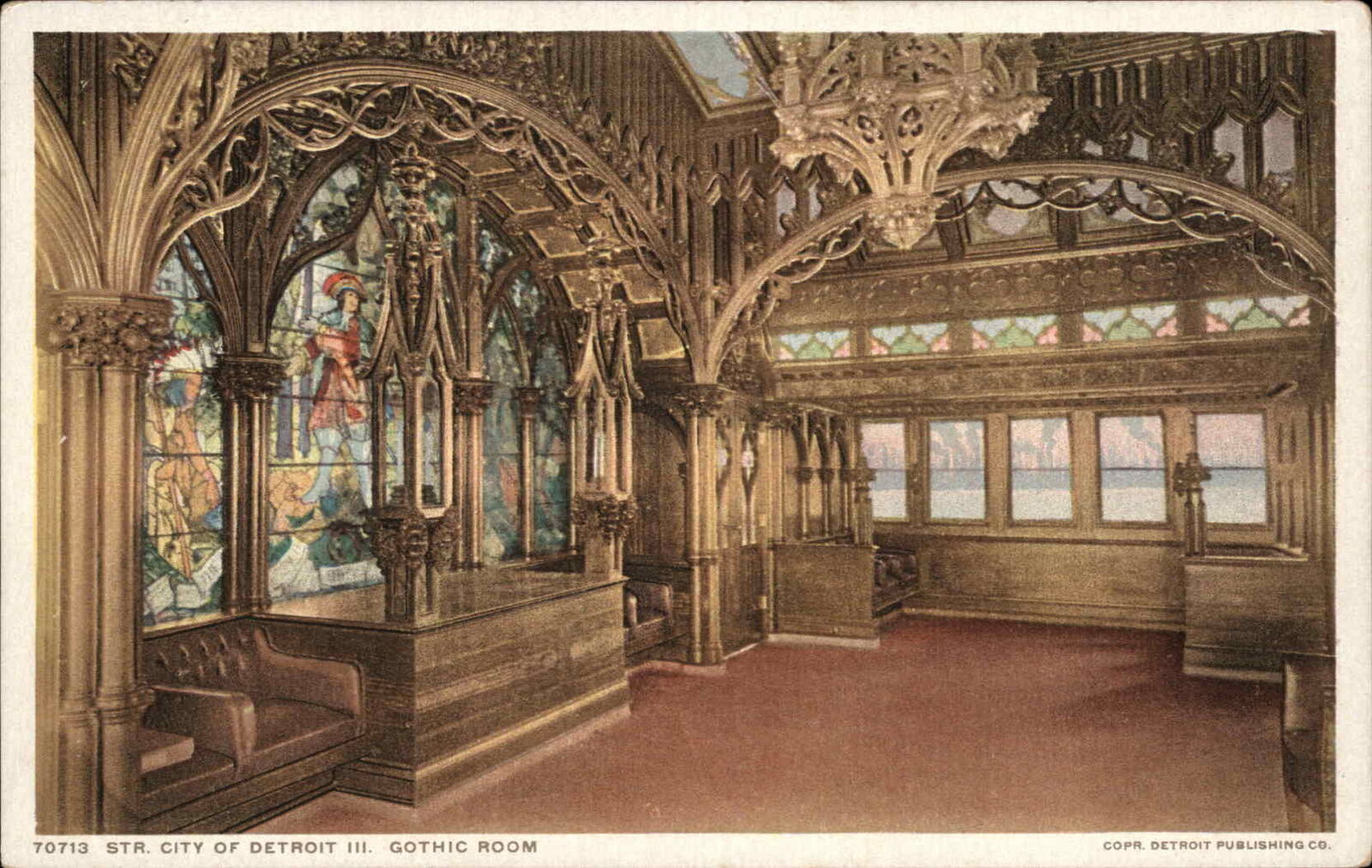 Steamship City of Detroit III Gothic Room 70713 Detroit Pub c1910 ...