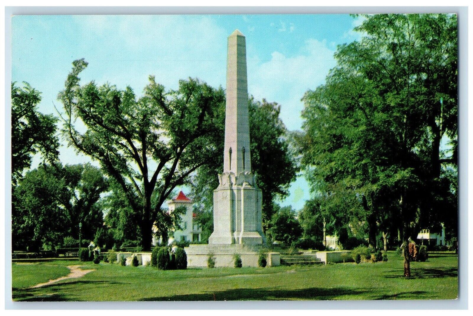 View Of Park And War Memorial Winfield Kansas KS Unposted Vintage ...