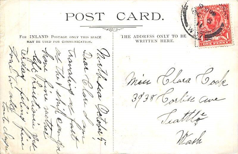 SS Eskima Wilson Line 1911 | Topics - Other, Postcard / HipPostcard