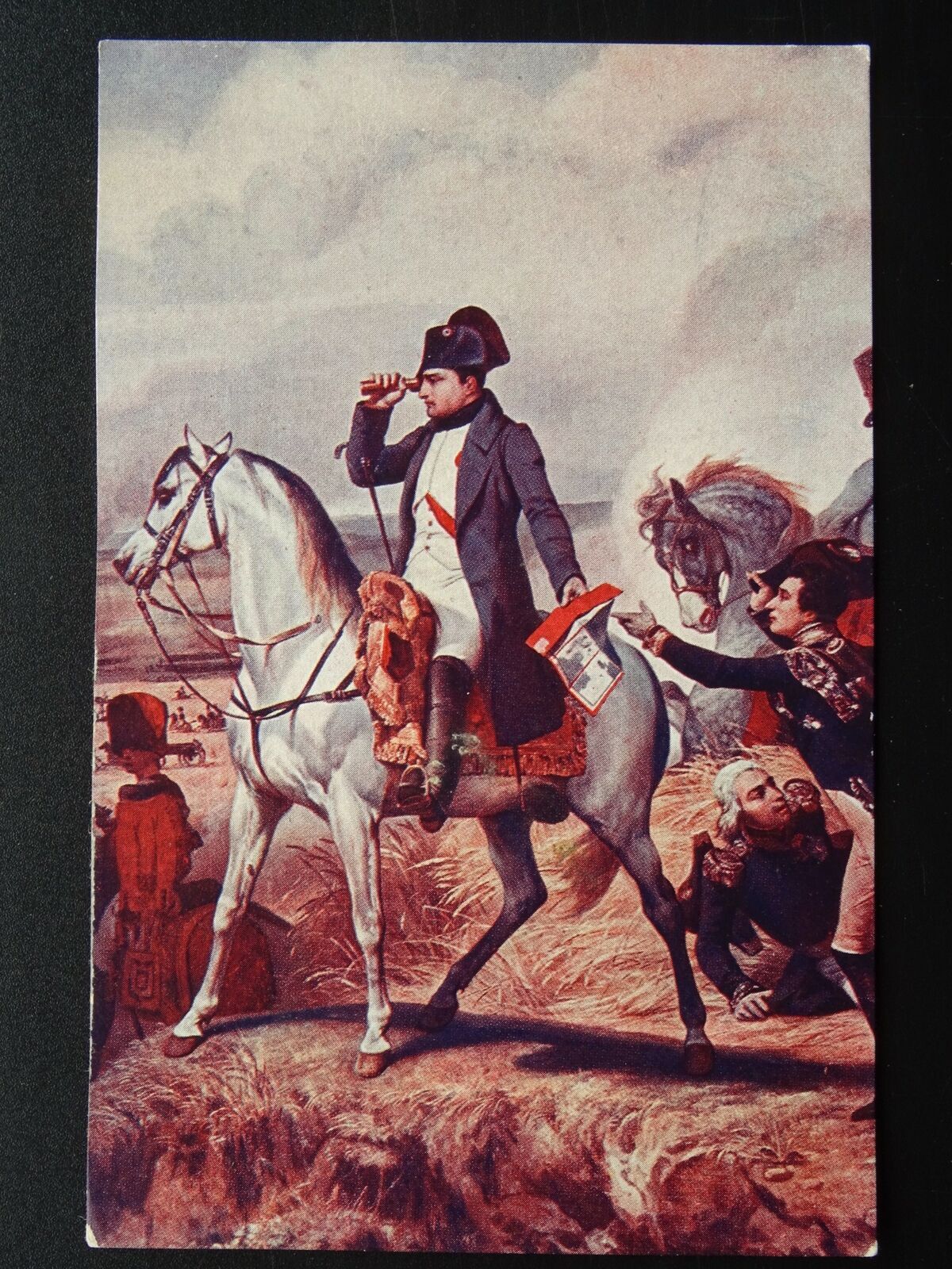 Portrait NAPOLEON BONAPARTE at The Battle of Wagram - Old Postcard by A ...
