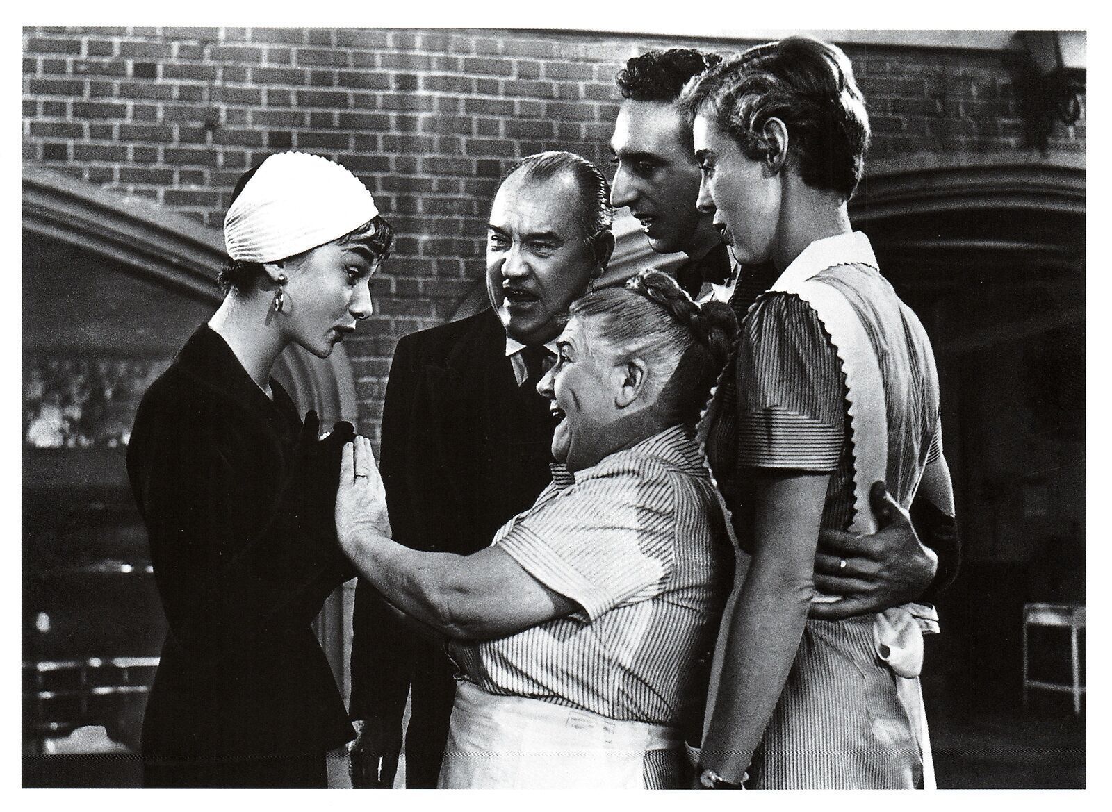 Jumbo Size Approx 7" X 5" Postcard Audrey Hepburn in Sabrina 1954 ...