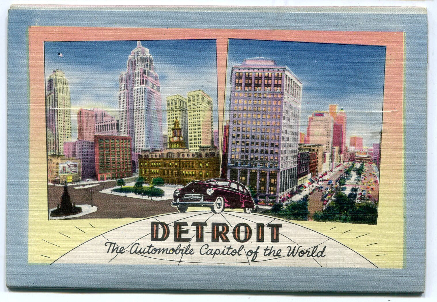 Detroit Michigan Briggs Stadium View Postcard folder | United States ...
