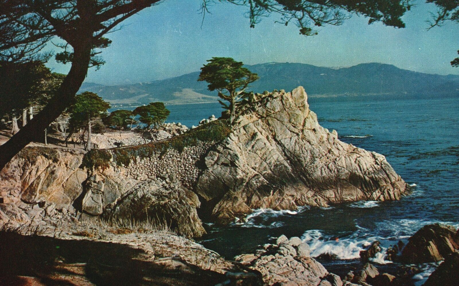 Vintage Postcard Midway Point Srescent-Shape Carmel Bay Rocky Point ...