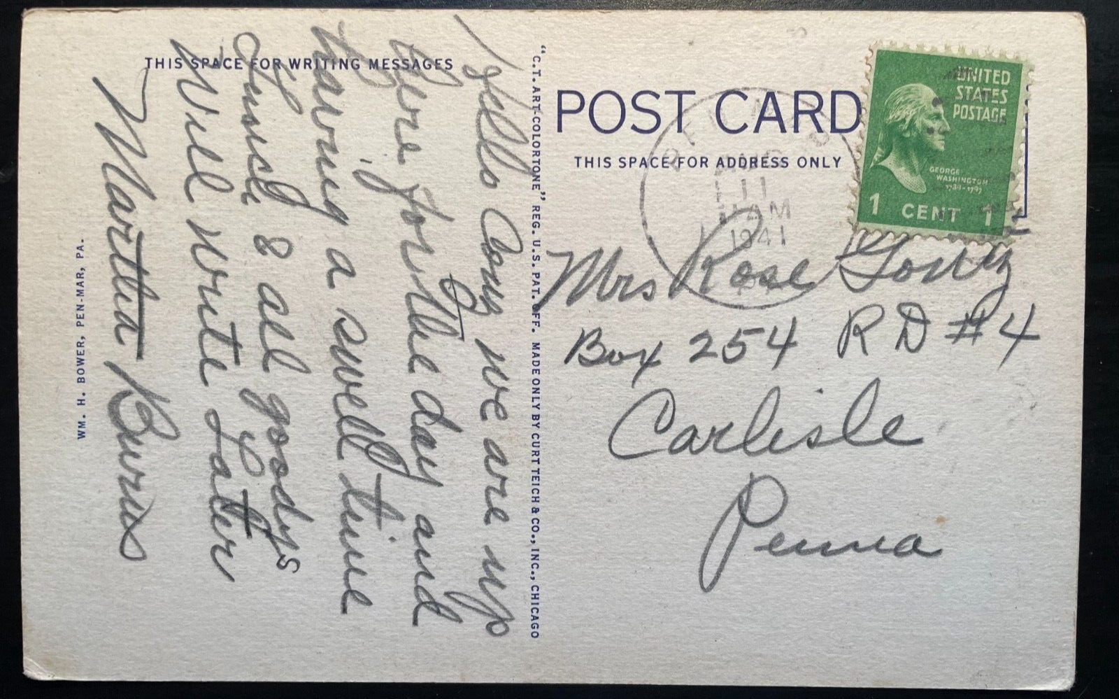 Vintage Postcard 1936 Lake & Club House, Camp Ritchie Military Base ...