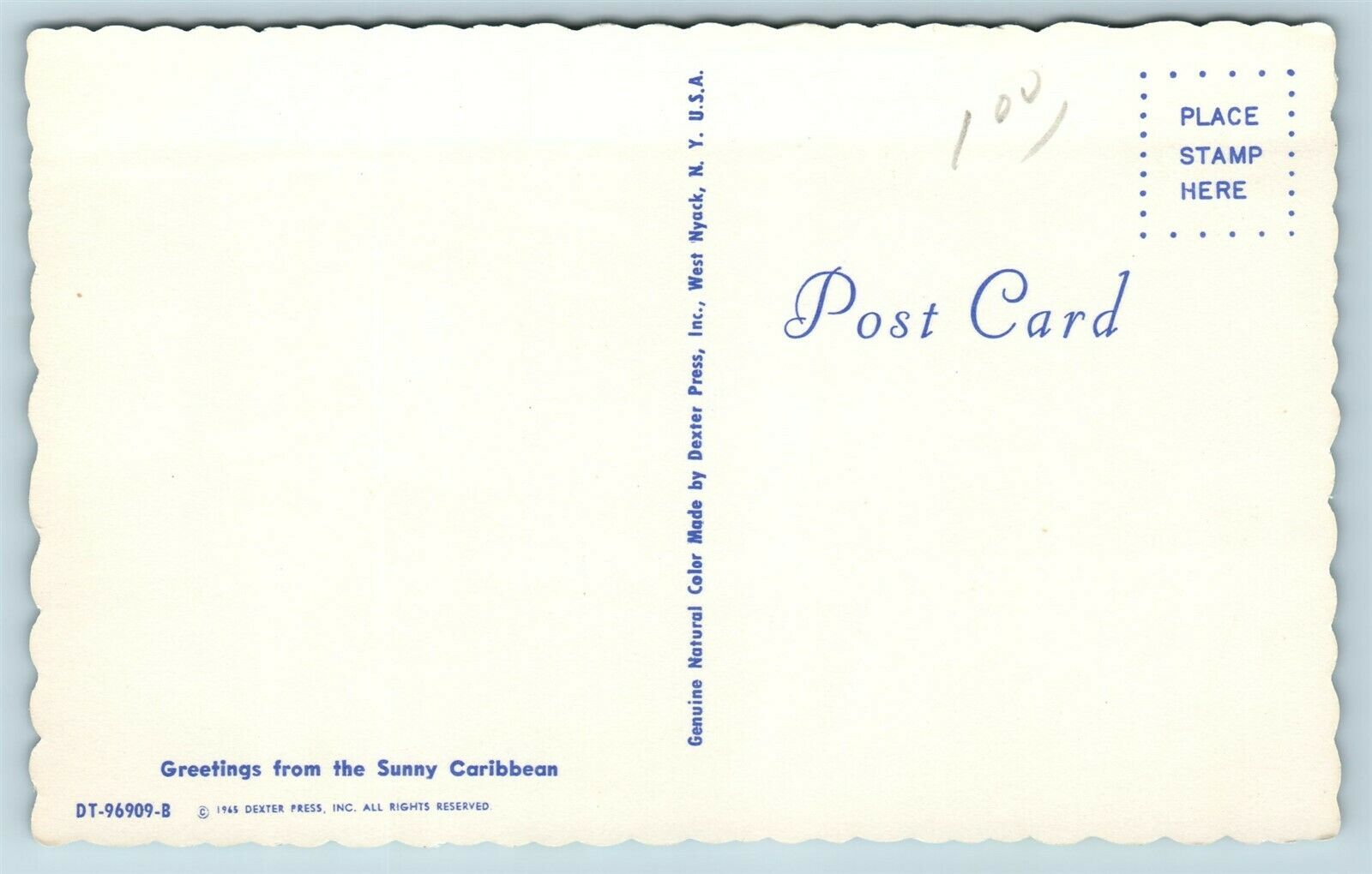 Postcard Map of Islands in The Sunny Caribbean Pirate Treasure Chest ...