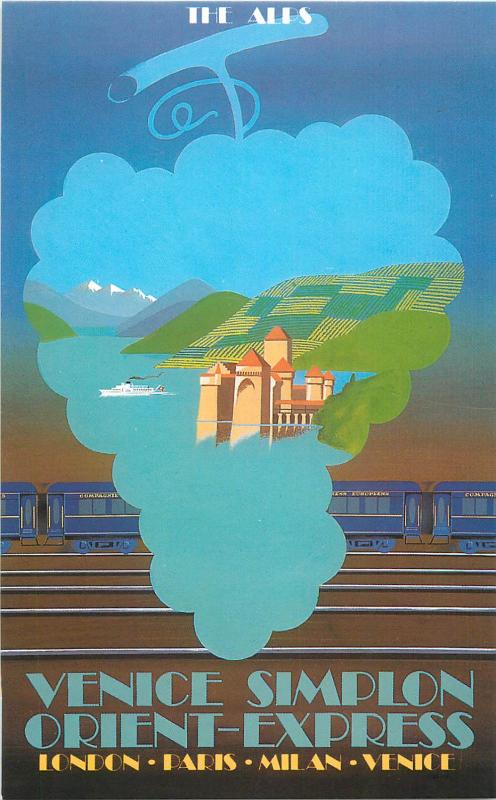 Venice Simplon ORIENT-EXPRESS Pierre Fix-Masseau Art Deco style ...