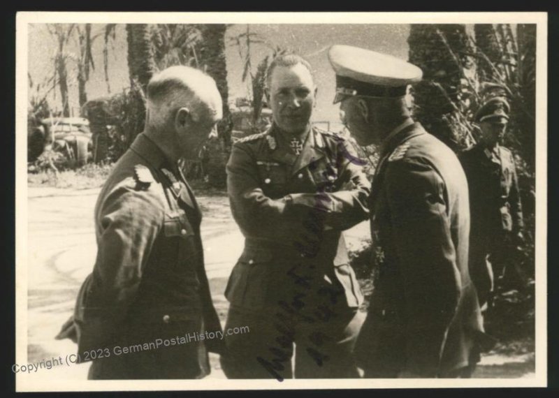 3rd Reich Germany Autograph Afrika Korps Walther Nehring Generals ...