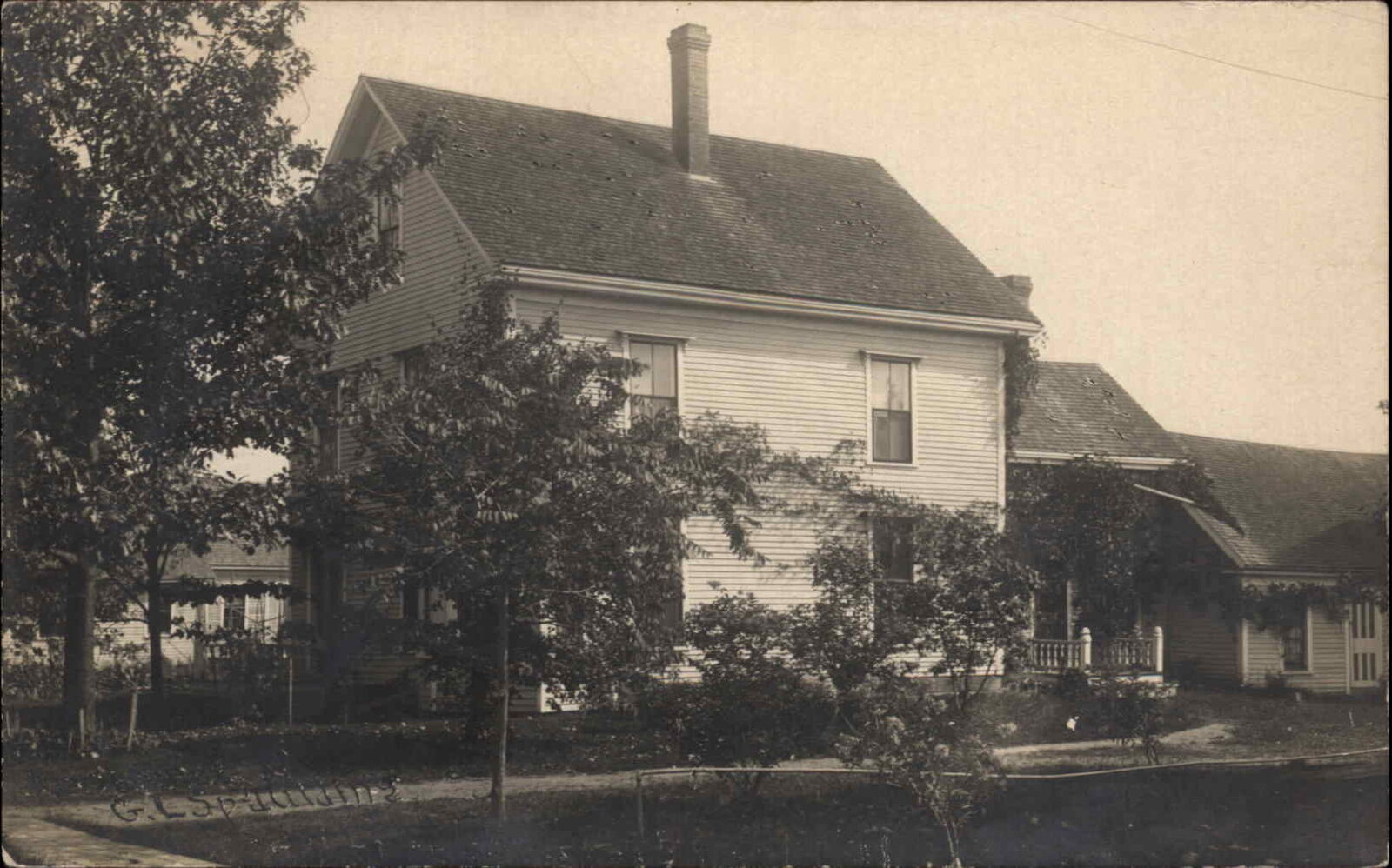 Alton Maine ME Home GL Spaulding Residence c1910 Real Photo Postcard ...