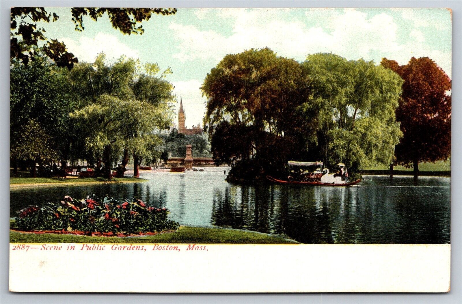Boston MA Scene In Public Gardens As It Was In Early 1900s UDB Postcard ...