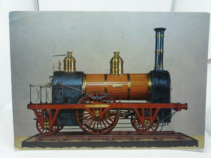 Vintage Postcard Model of Passenger Steam Locomotive 1845 2-2-2 ...