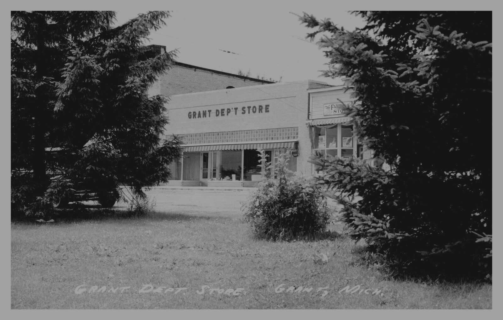 Grant Michigan Department Store Main Street View RPPC- A36 | United ...
