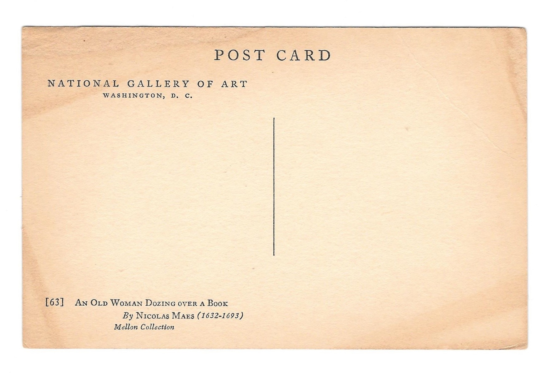 Nicolas Maes Painter Old Lady Dozing Over Book National Gallery of Art ...