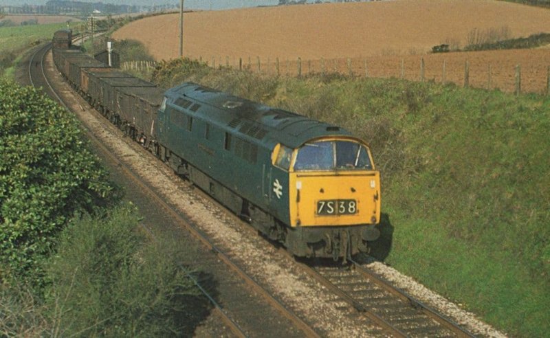 Class 52 Venturer Train at Trerulefoot Station Railway 1975 Postcard ...