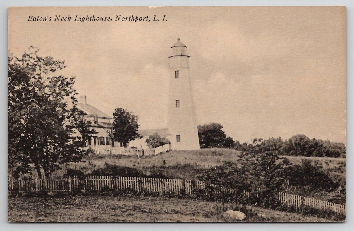 Eaton's Neck Lighthouse Northport Long Island NY by W.H. Barto Postcard ...
