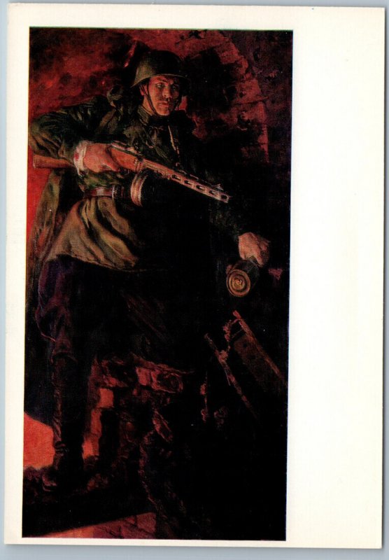 1960 WWII SOVIET SOLDIER GUN PPSH Submachine gunner Military USS ...